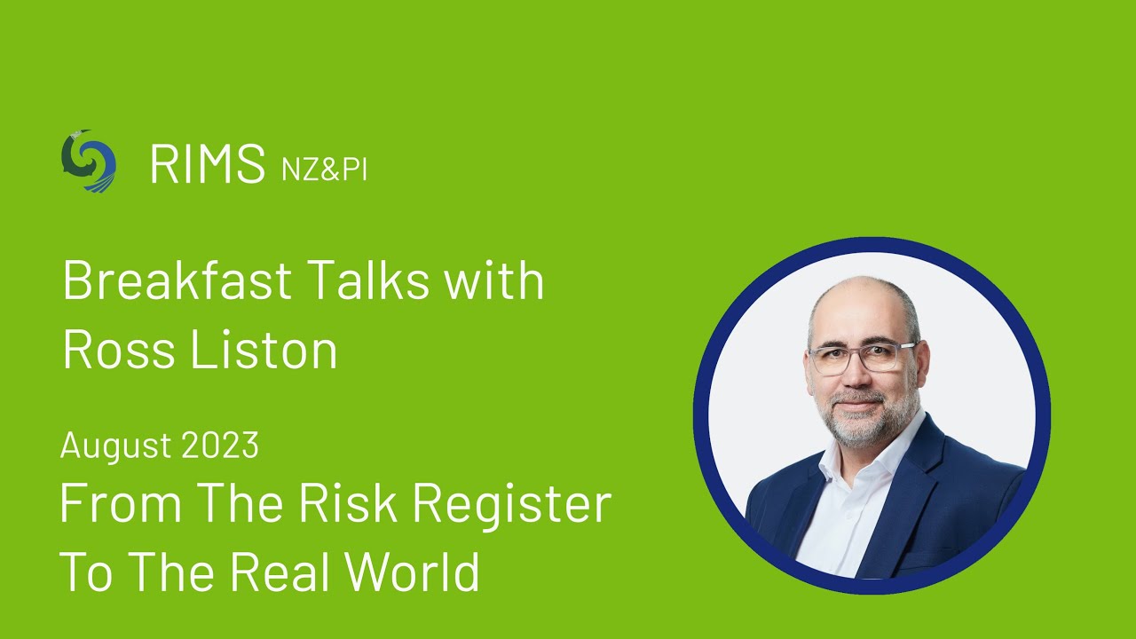 Ross Liston From The Risk Register To The Real World - YouTube