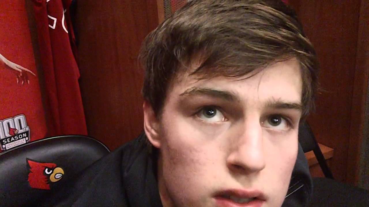 David Levitch on his first career basket at Louisville - YouTube