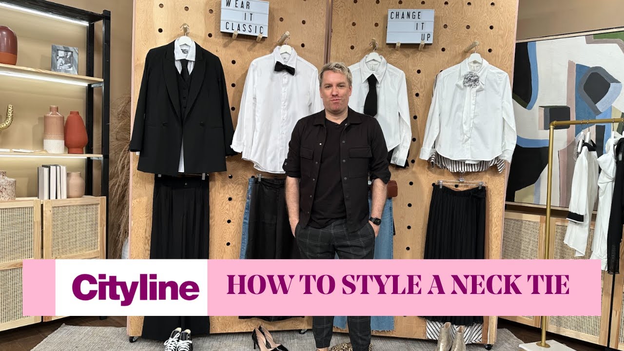 4 feminine ways to rock a classic neck tie - YouTube
