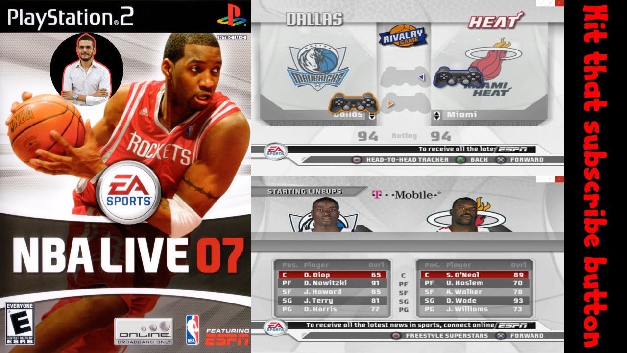 NBA Live 07 - PS2 Multiplayer Gameplay | Classic Basketball Action on ...