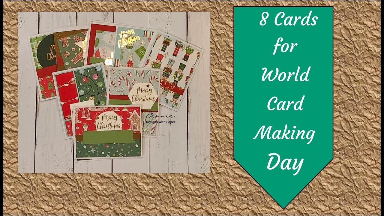 8 Christmas Cards with Card Sketches for World Card Making Day 2024 ...