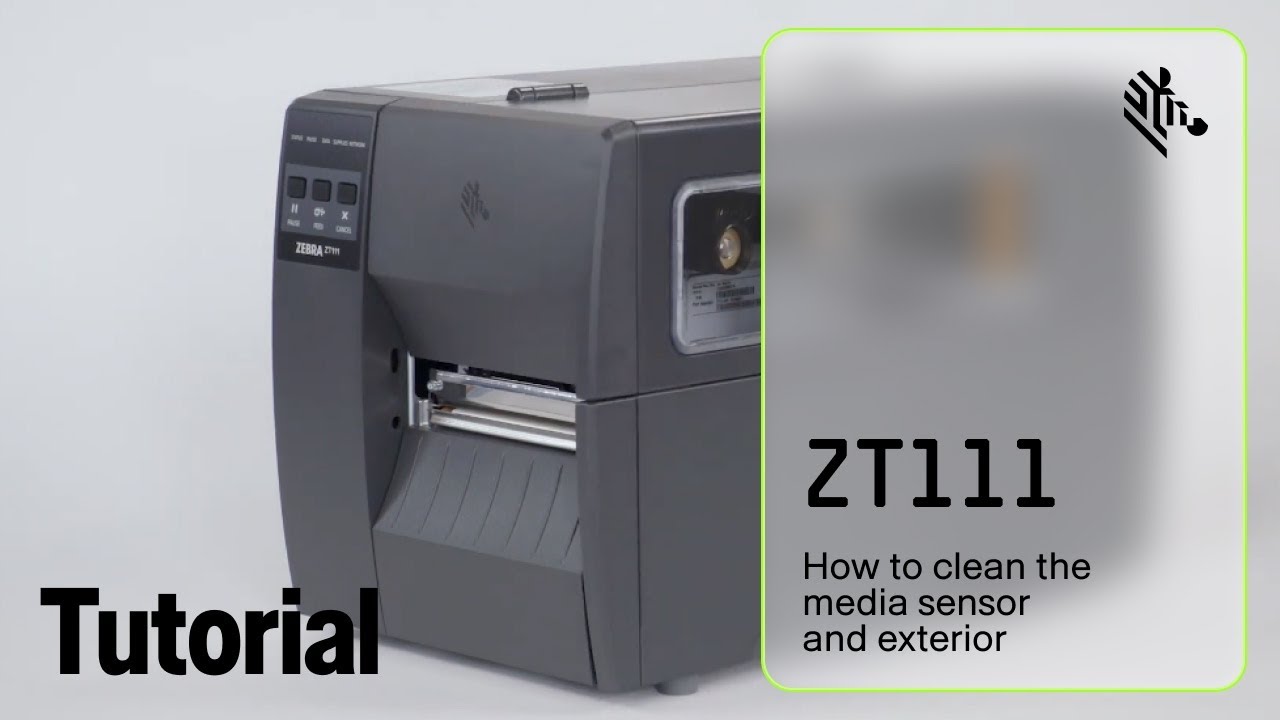 How to Clean the Media Sensor and Exterior on a ZT111 Printer | Zebra ...