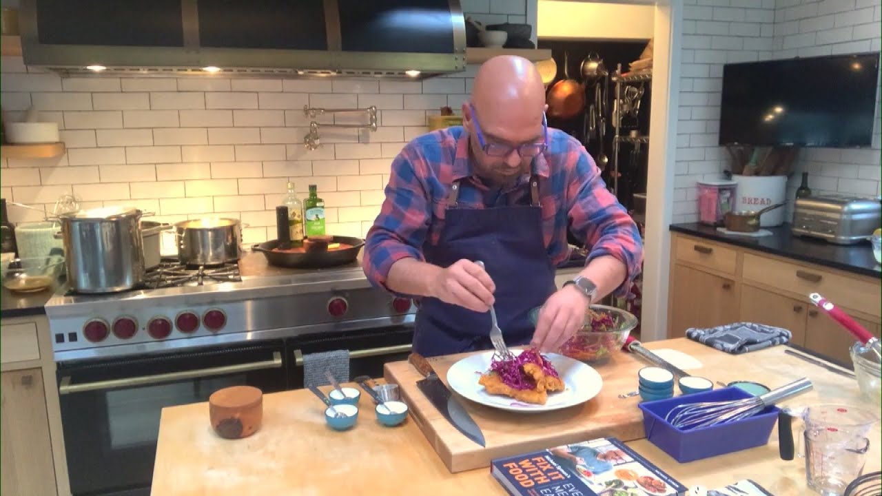 How to Make Fried Chicken Thighs With Spicy Slaw | Gluten-Free Fried ...