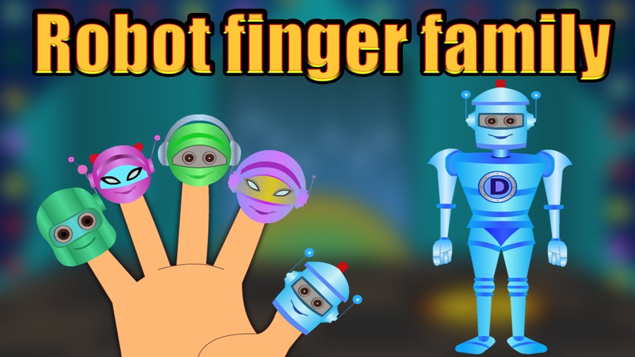 Robot finger family - Rhymes song || #Kidsrhymes #kidsalphabet # ...
