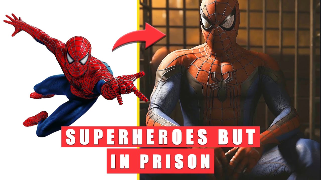 Marvel & DC in Prison 💥 All Characters - YouTube