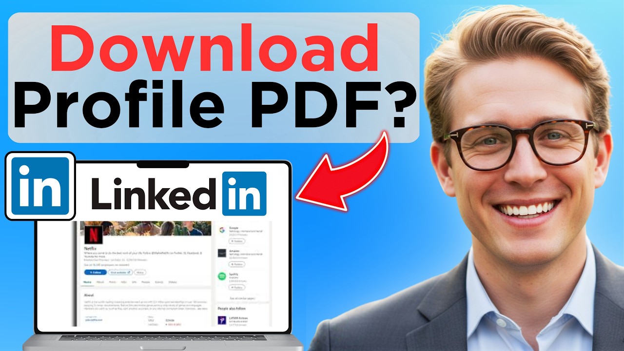 How to Download LinkedIn Profile as PDF (Updated 2026) - YouTube