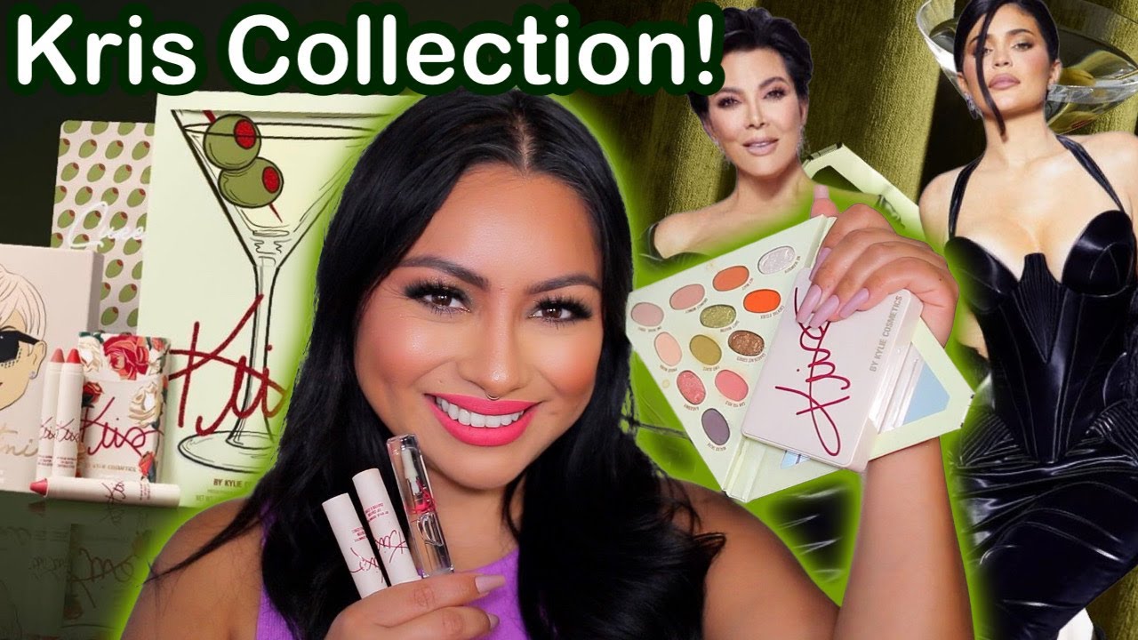 NEW KYLIE COSMETICS X KRIS COLLECTION REVIEW AND TRY ON - YouTube
