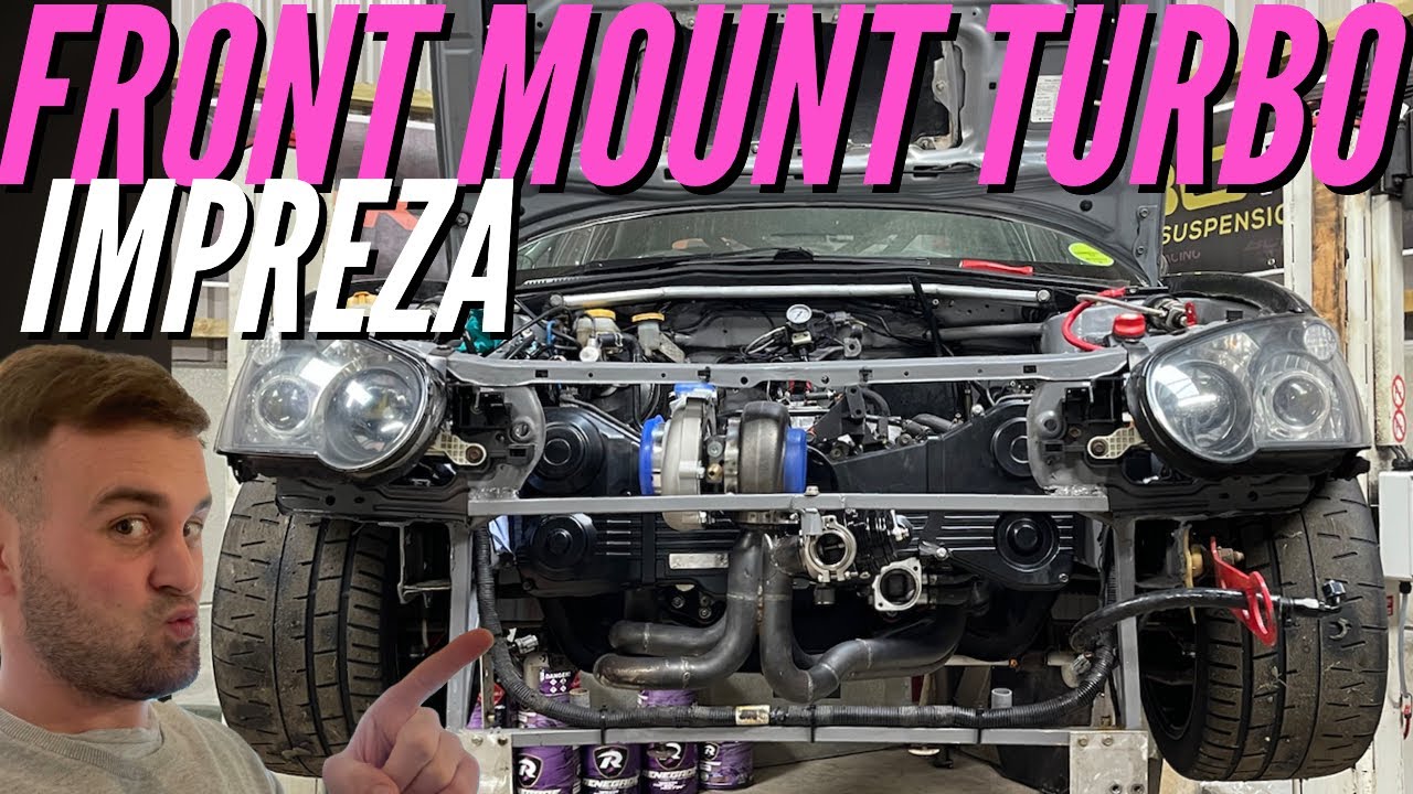 Subaru Impreza front mount turbo update - YouTube