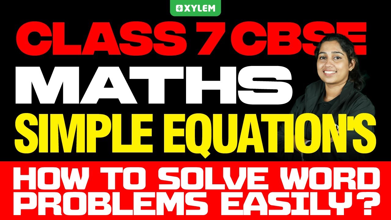 Class 7 CBSE Maths - Simple Equations - How To Solve Word Problems ...