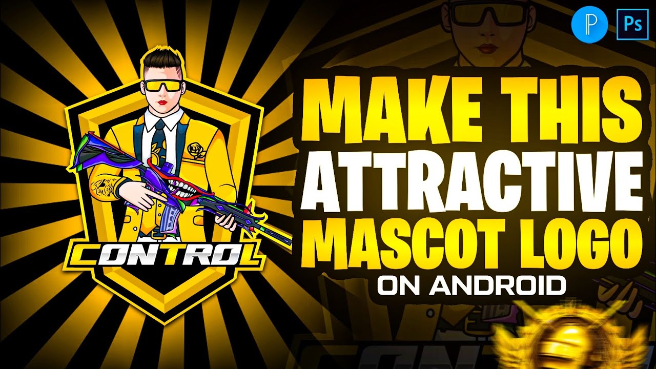 🔥 Make this Attractive Mascot Logo On Android For Your Gaming Channel ...