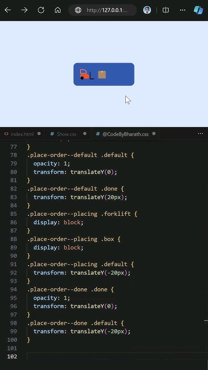 Day 064 😍css Order Button Animation Coding Webdevelopment Frontend Programming Software