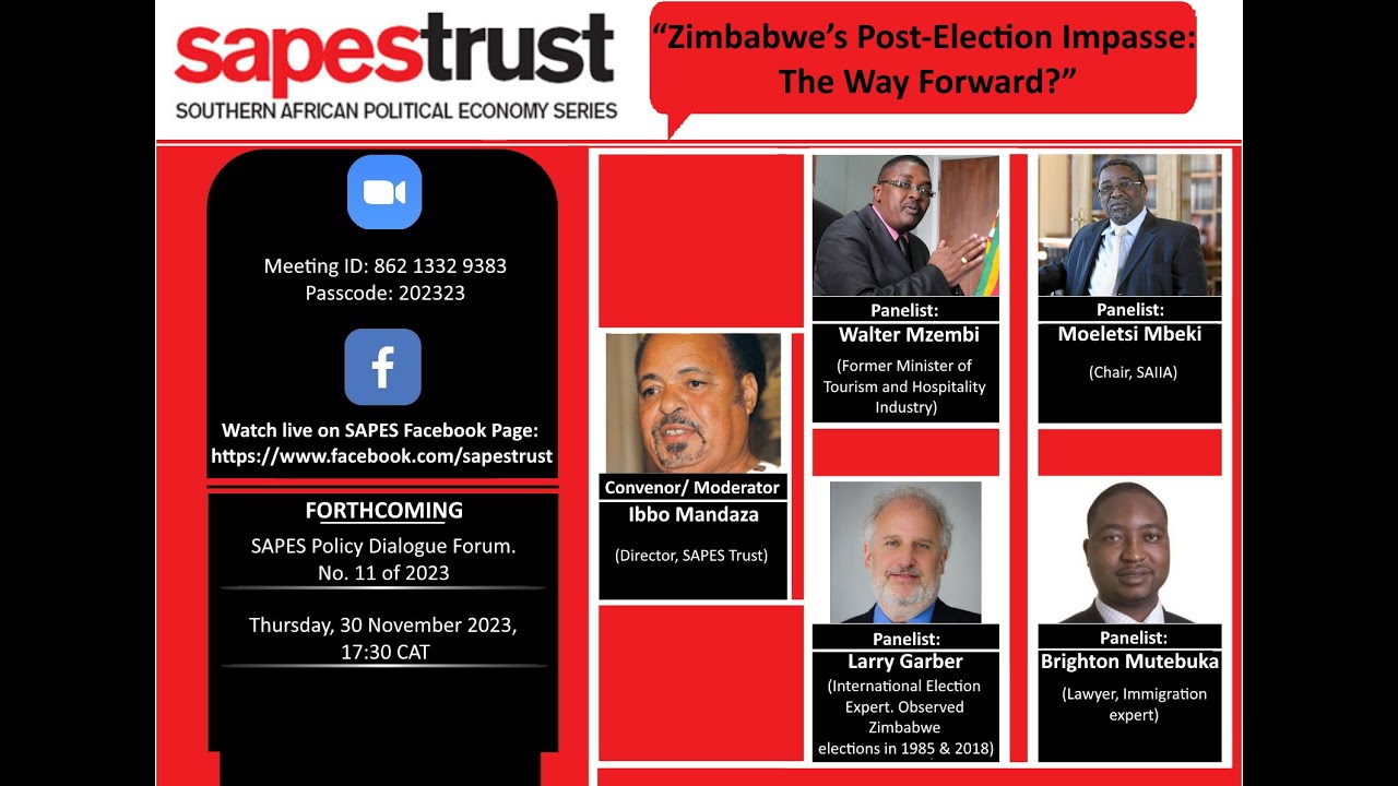 Zimbabwe Post Election Impasse The Way Forward~1 - YouTube