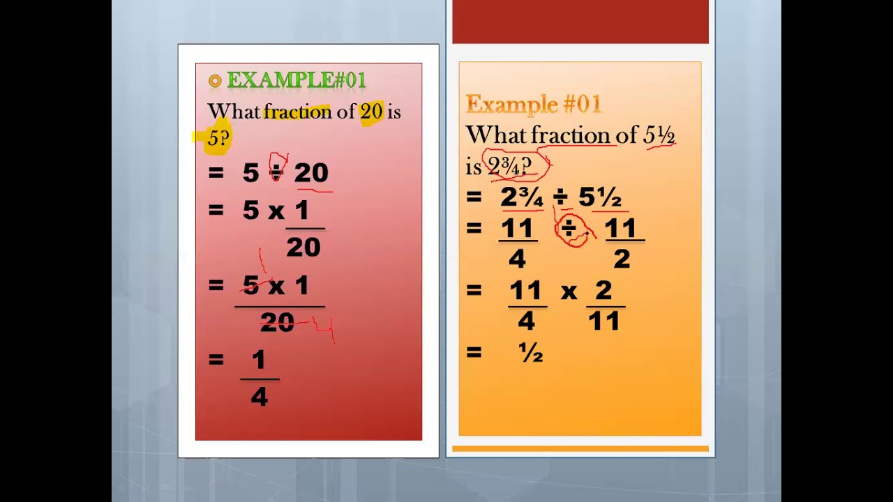Chapter#03 Common Fractions Lecture #09 - YouTube
