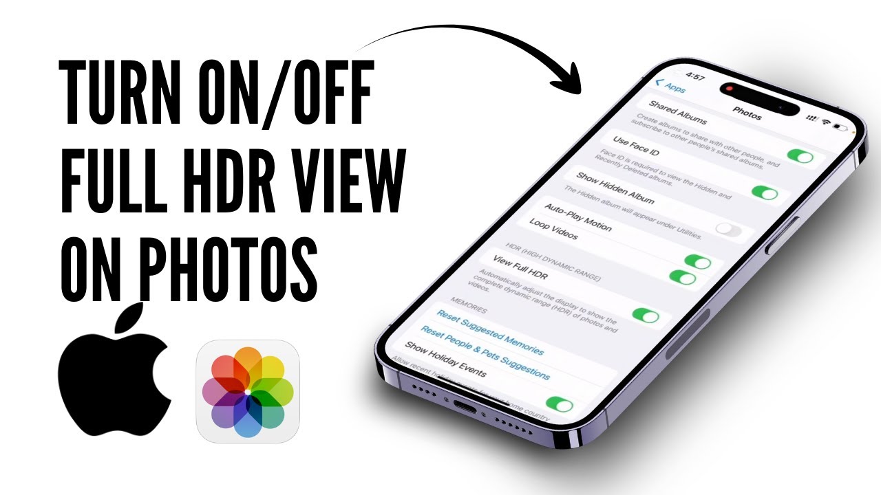 How to Turn On/Off Full HDR View in Photos for Stunning Shots on iPhone ...