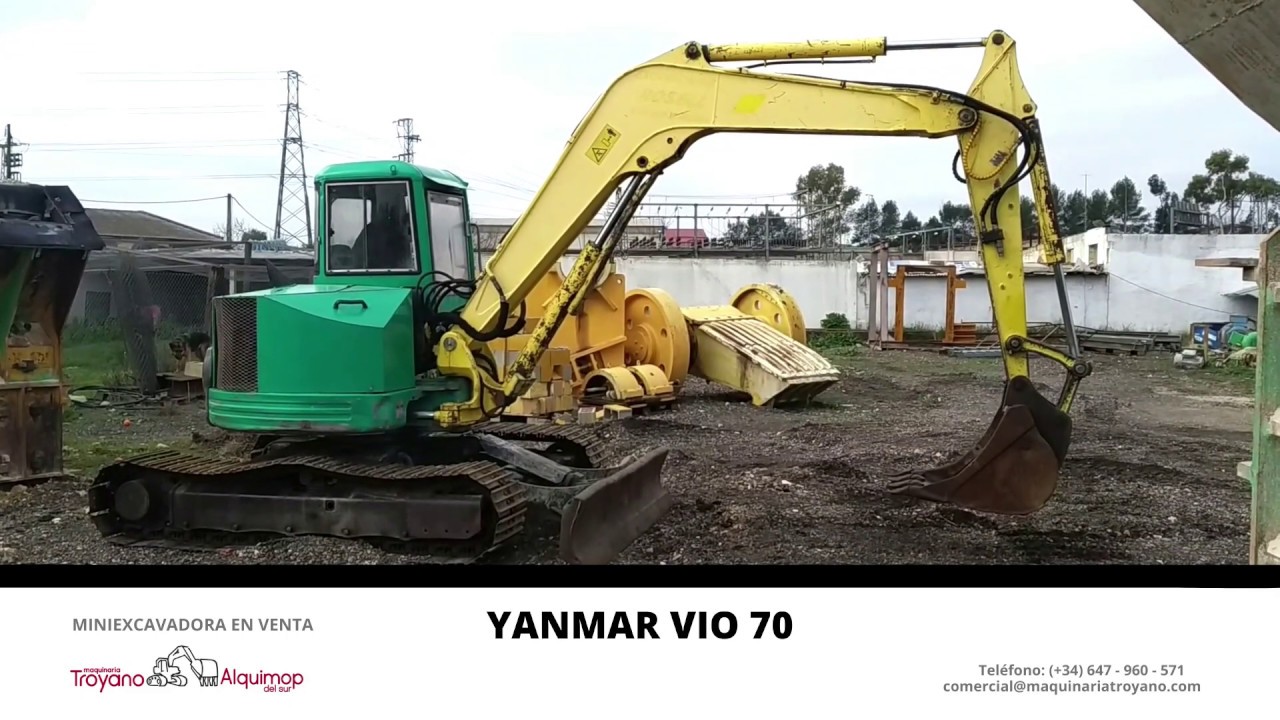 MINIEXCAVADORA YANMAR VIO 70 EN VENTA. MAQUINARIA TROYANO. - YouTube