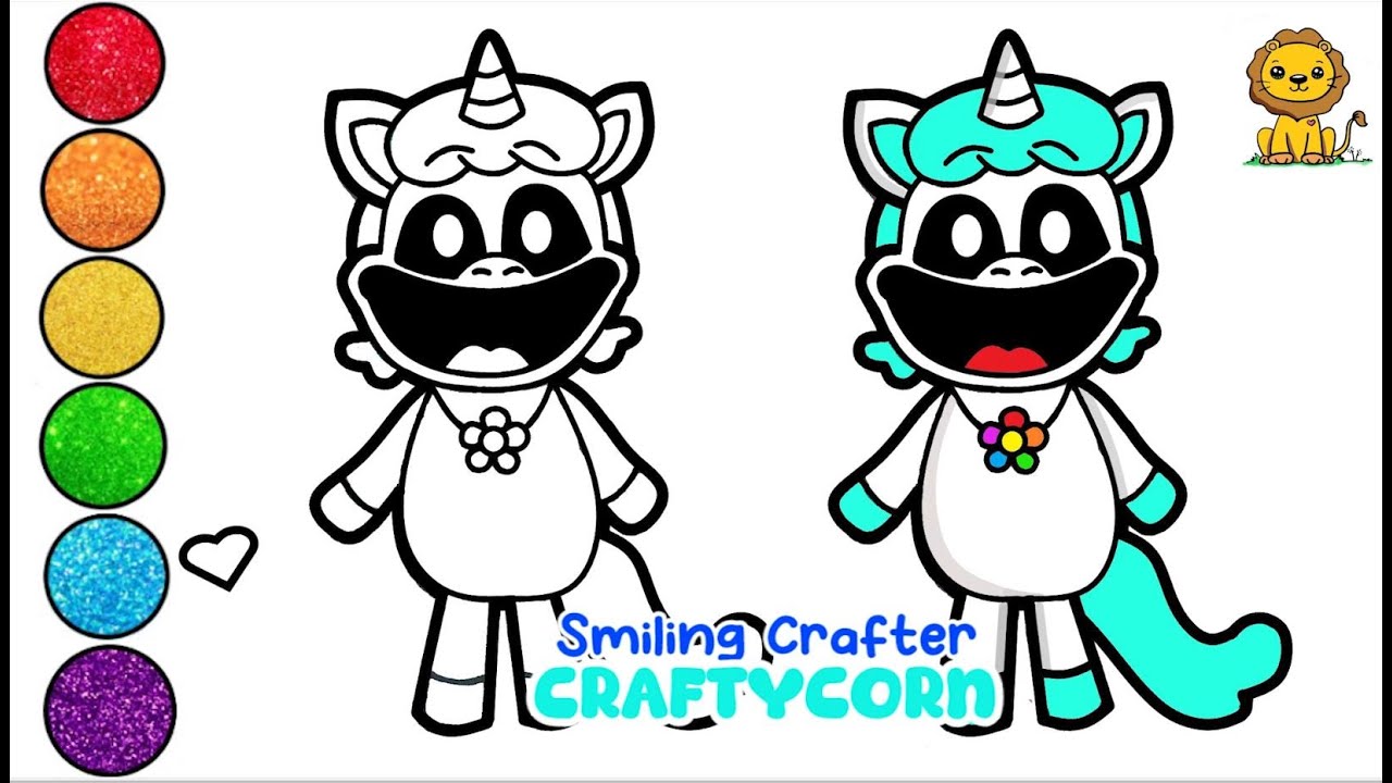 How to Draw CraftyCorn | Smiling Critters Unicorn - YouTube