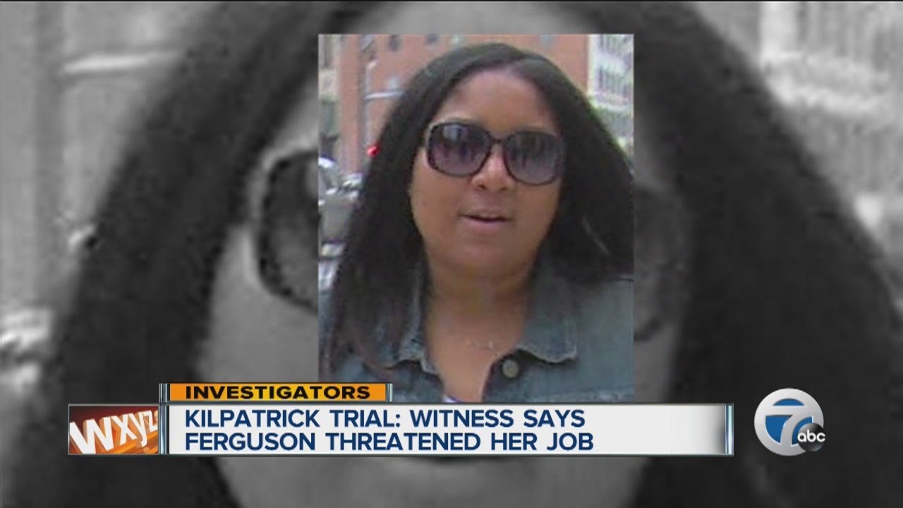 Kilpatrick trial: Witness says Ferguson threatened her job - YouTube