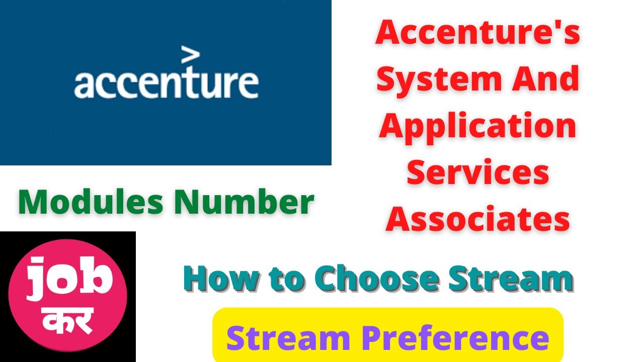 How To Give Stream Preference For Accenture's System And Application ...
