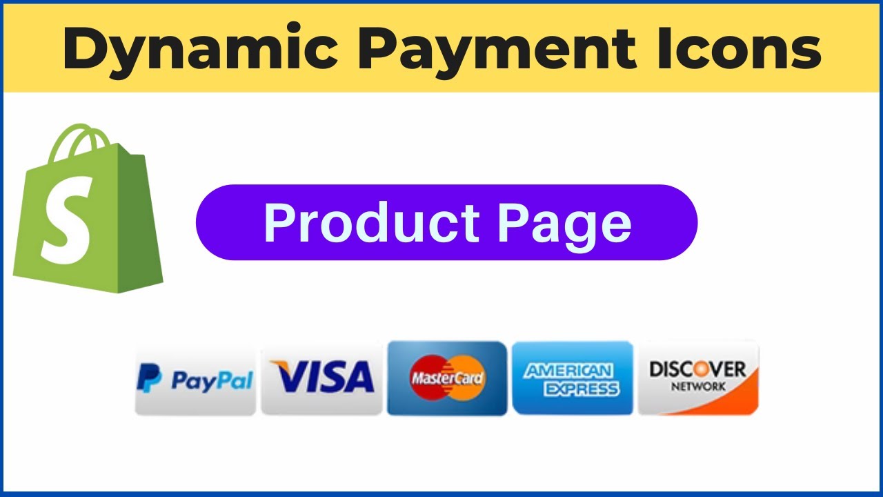 How to Add Dynamic Payment icons on Product Page | Shopify Store - YouTube