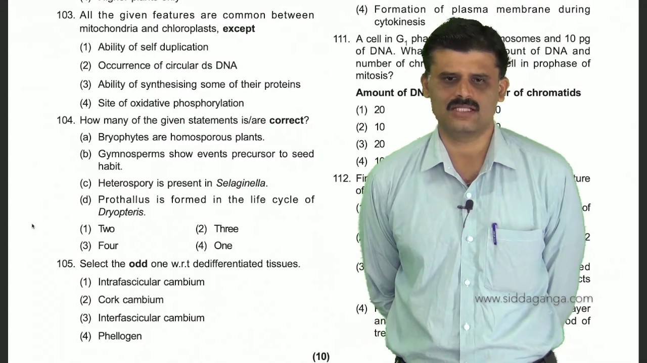 2 PUC - BIOLOGY - MEGA TEST 29 - YouTube