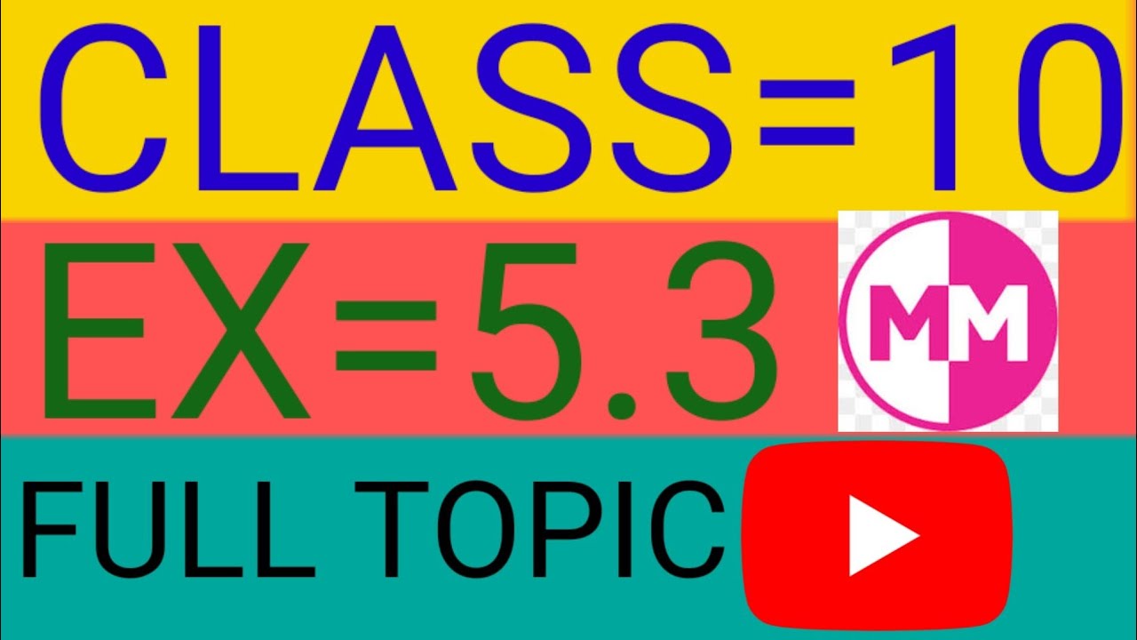 CLASS 10 MATHS CHAPTER 5 EXERCISE 5 3 QUESTION 2to16 In Hindi YouTube class-10-maths-chapter-5-exercise-5-3-question-2to16-in-hindi-youtube