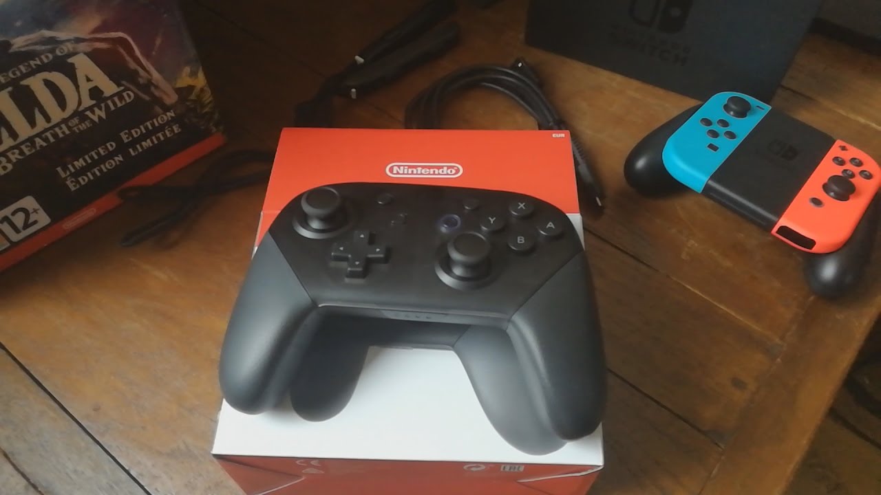 Nintendo Switch Pro Controller Unboxing - YouTube