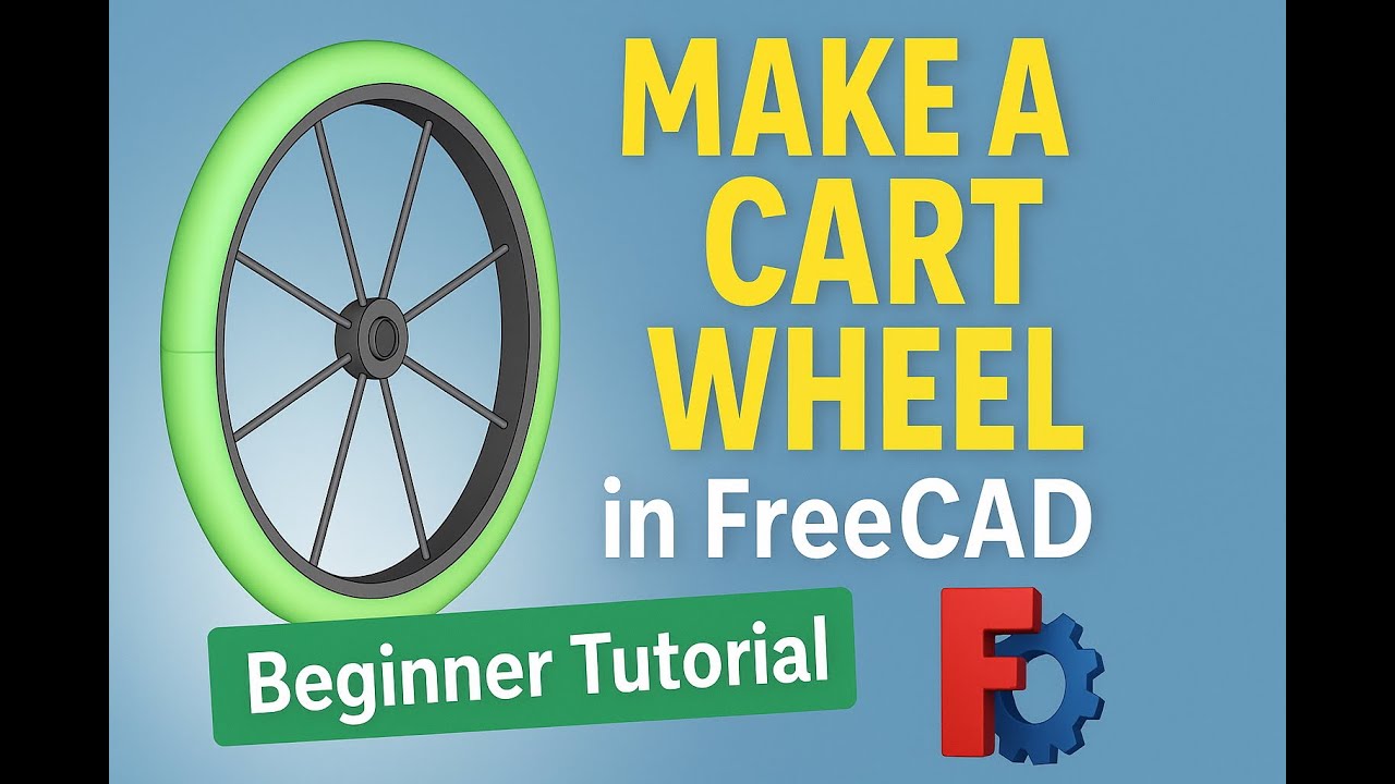 Create a Realistic Cart Wheel in FreeCAD | Beginner 3D Modeling ...