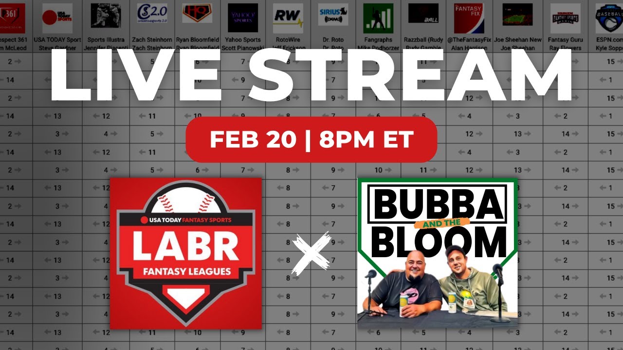 Bubba & the Bloom 109 - 2024 LABR Draft LIVE STREAM!!!! - YouTube