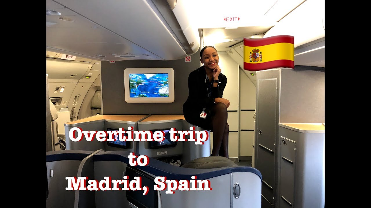 First Class Galley Position To Madrid 🇪🇸 | Traveling With Tee! 🌎 ...