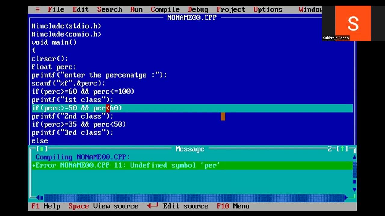 CONTROL STATEMNT(ladder if or if..else..if) by Subhrajit sahoo Asst. prof. - YouTube