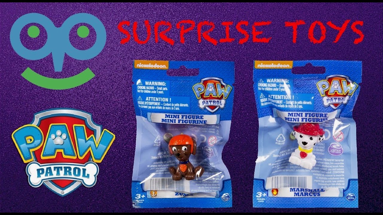 Paw Patrol Surprise Toys - Opening - YouTube