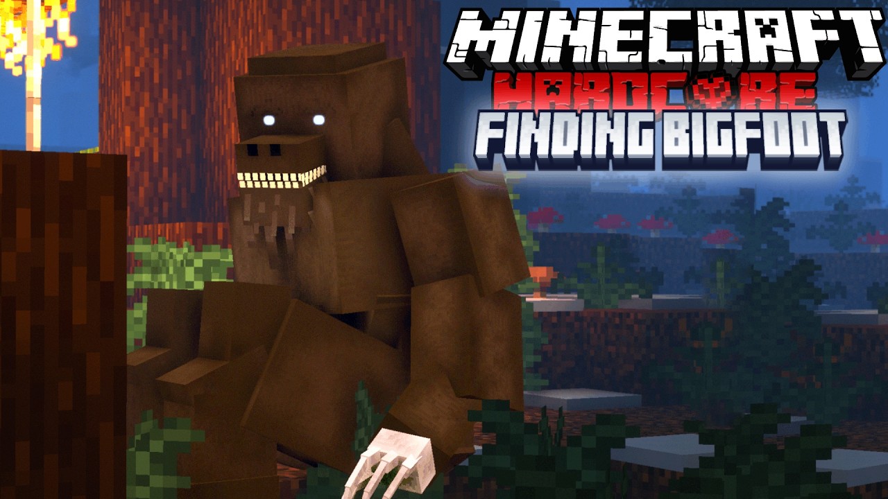 UPDATED BIGFOOT IS HORRIFYING! Hunting Minecraft's Bigfoot - YouTube