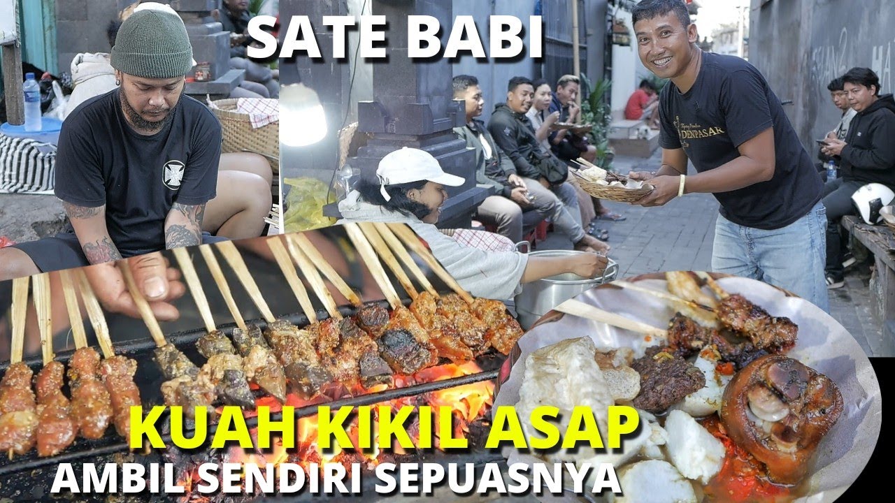 SATE BABI & KIKIL BABI ASAP PAK BOTAK - KIKIL AMBIL SENDIRI SEPUASNYA ...