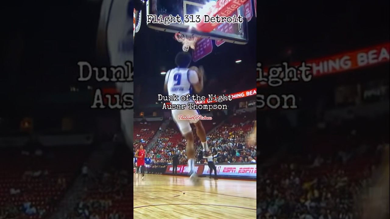 Dunk of the night: Ausar Thompson #detroitbasketball #pistons #nba ...