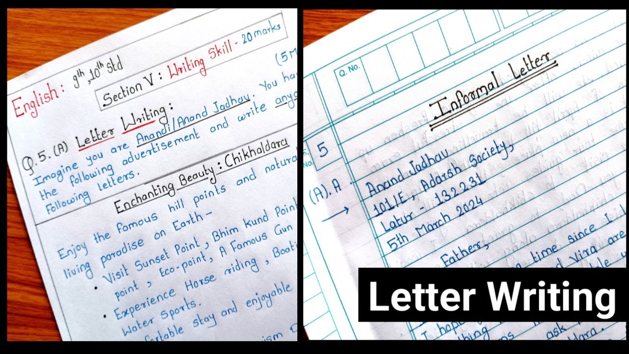 English Letter Writing format with example | English Writing Skills ...