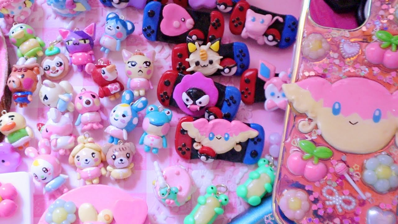 My Cute Nintendo Clay Art | A Cozy Art Shop Update - YouTube