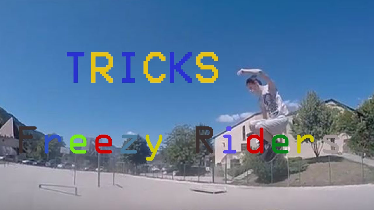 Freezy Riders : tricks in our skatepark [roller agressif] - YouTube