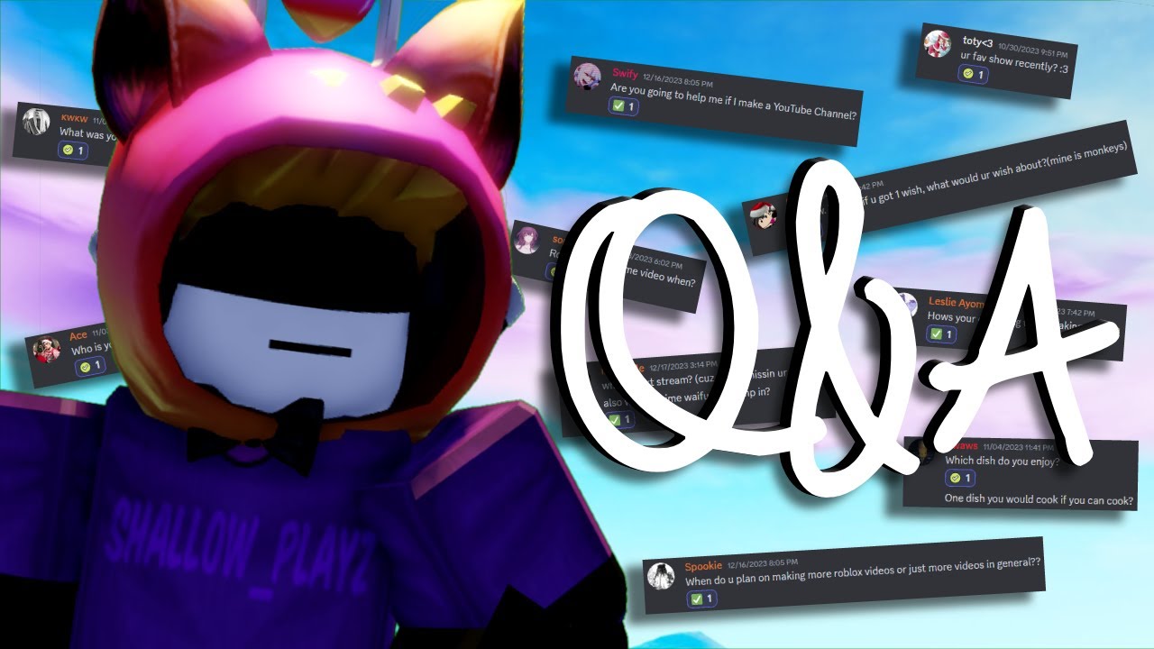 I answered all your Questions! II Roblox Q&A - YouTube