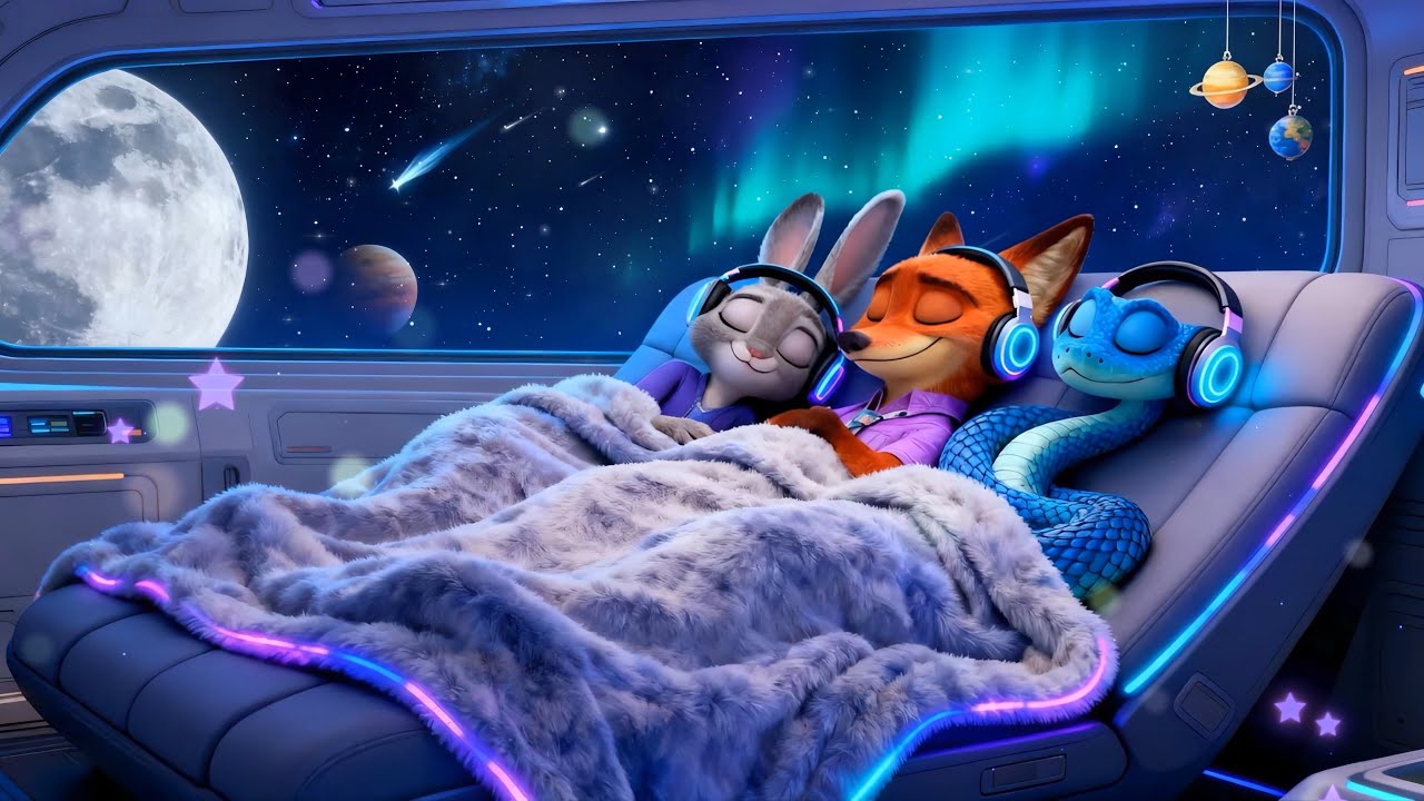 Fall into Deep Sleep 🌙 Relaxing Music to Calm Your Mind with Zootopia's ...