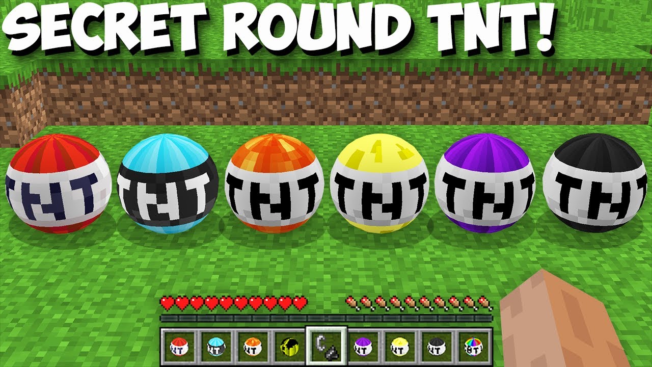 I found NEW ROUND TNT in Minecraft! DIAMOND vs LAVA vs PORTAL TNT ...