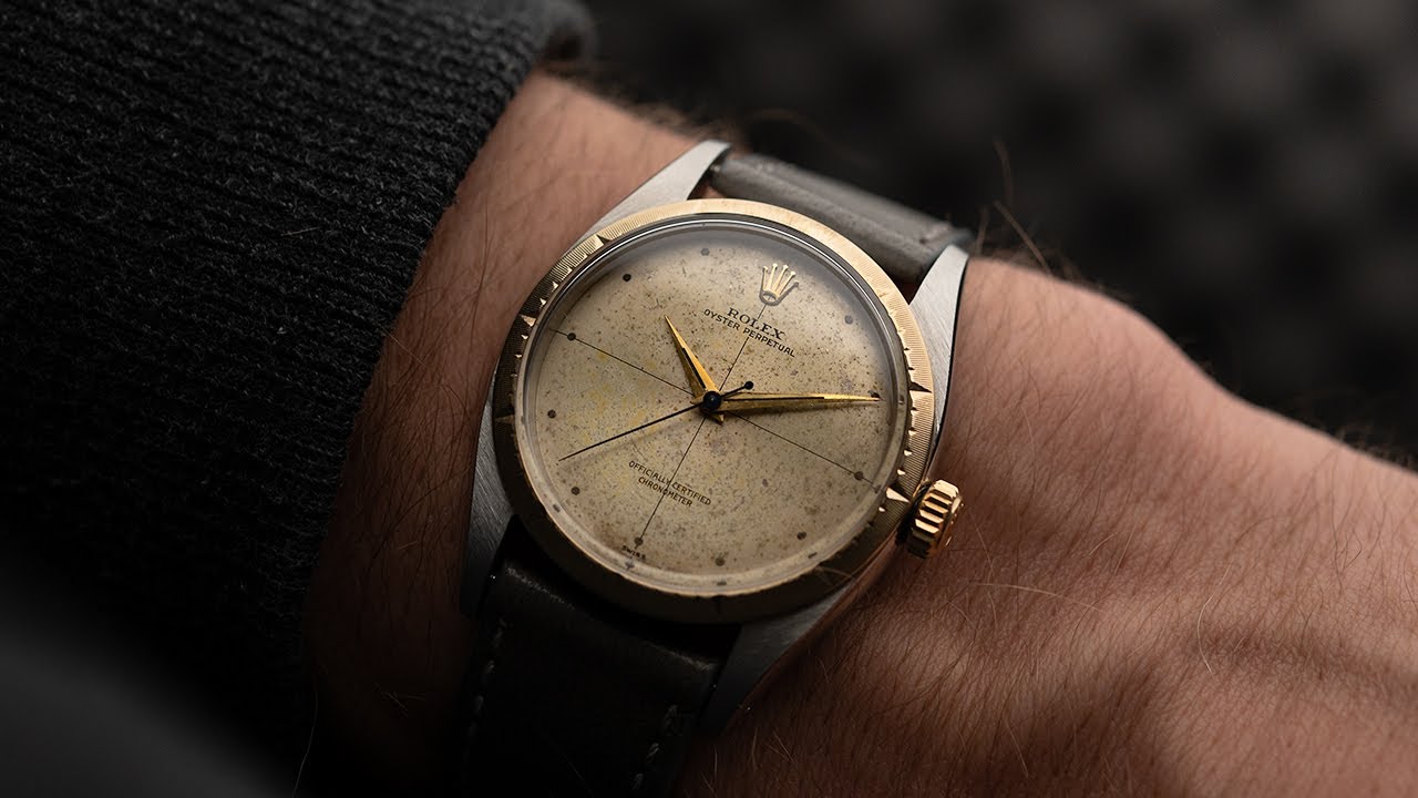 Rolex Zephyr - an unusual Rolex dial decoration? - YouTube