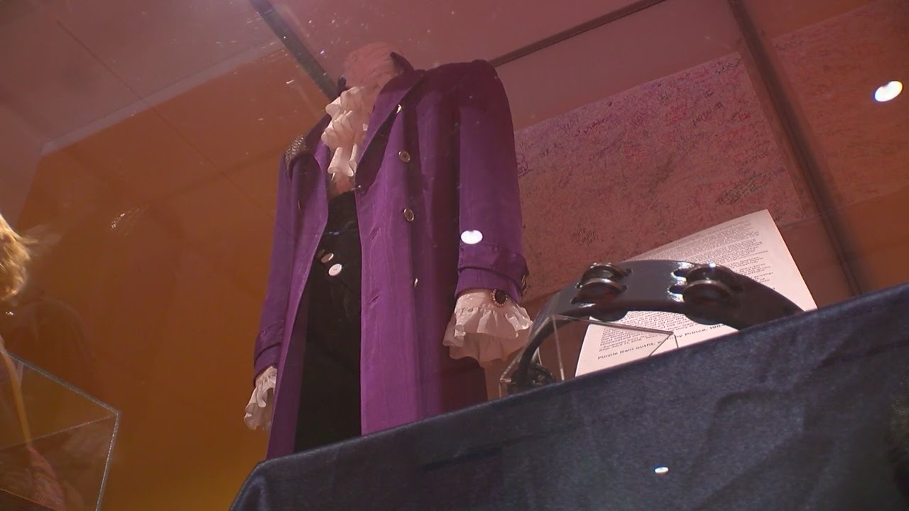 Minnesota History Center Unveils Prince Exhibit - YouTube