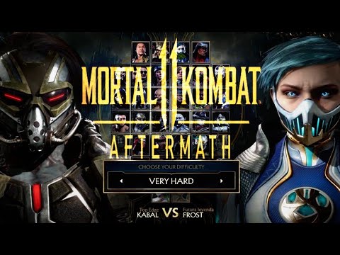 Mortal Kombat 11 Aftermath - Kabal Vs Frost (Very Hard) All Stages ...