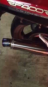 RF400RVマフラー変更後音バッフル無し - YouTube