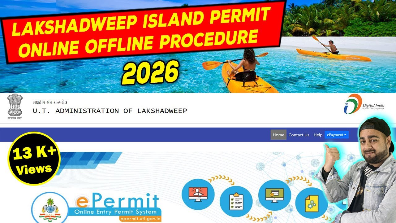 How To Get Lakshadweep Island Permit 2025 | Online Offline Ways To Get ...