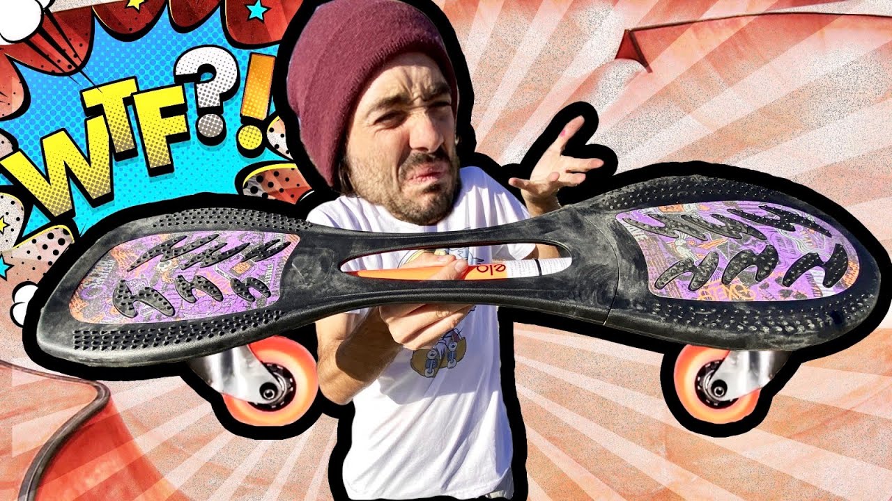 Probando el SKATE MÁS RARO del mundo/ WAVEBOARD 💩 - YouTube