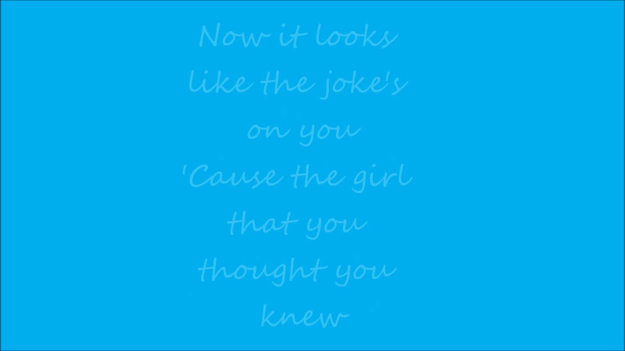 She's So Gone By Naomi Scott (Lemonade Mouth) Lyrics - YouTube