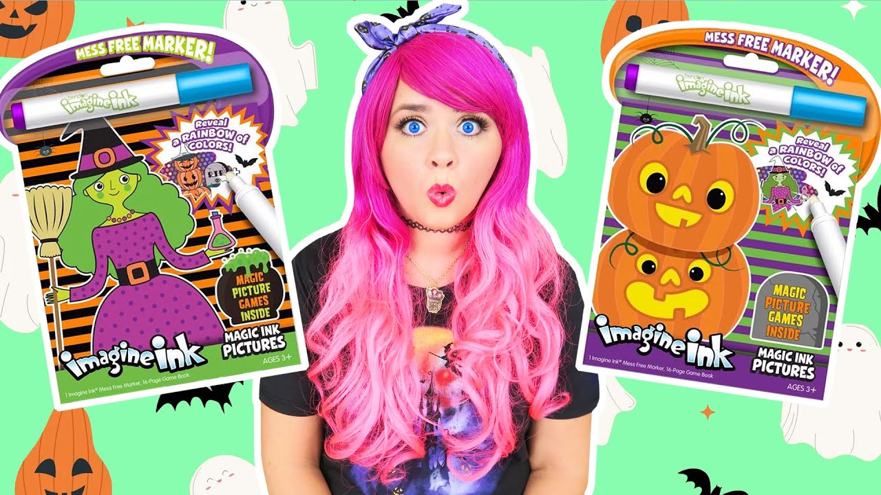 Coloring Halloween Tricks & Treats Magic Ink Coloring & Activity Game ...