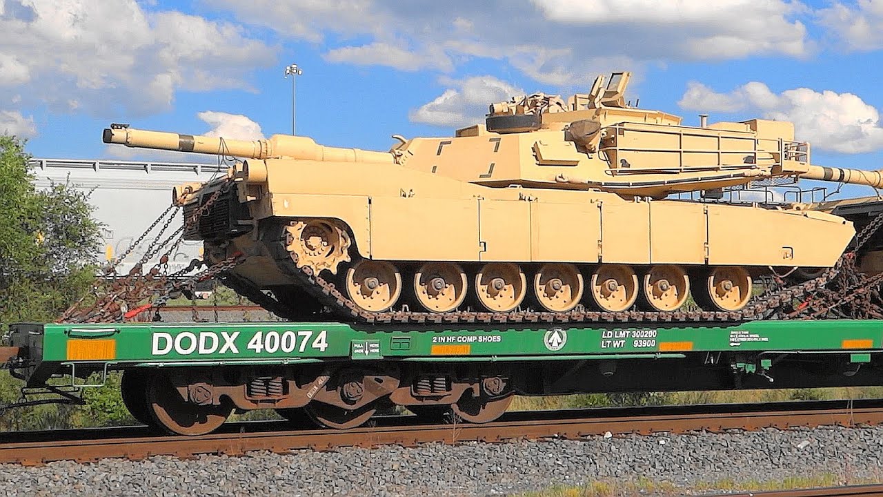 Norfolk Southern DODX Military Train Shipping Tanks & Vehicles 🇺🇸 - YouTube