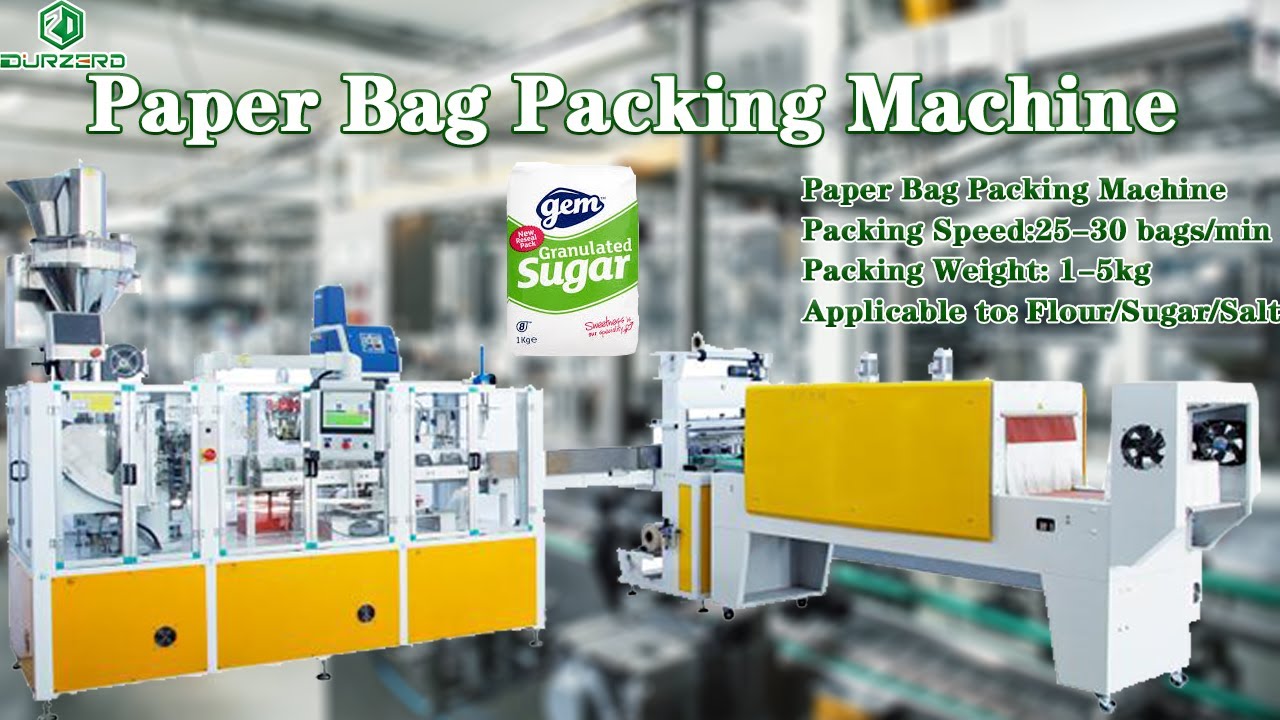 Automatic Paper Bag Packaging Machine-Durzerd - YouTube
